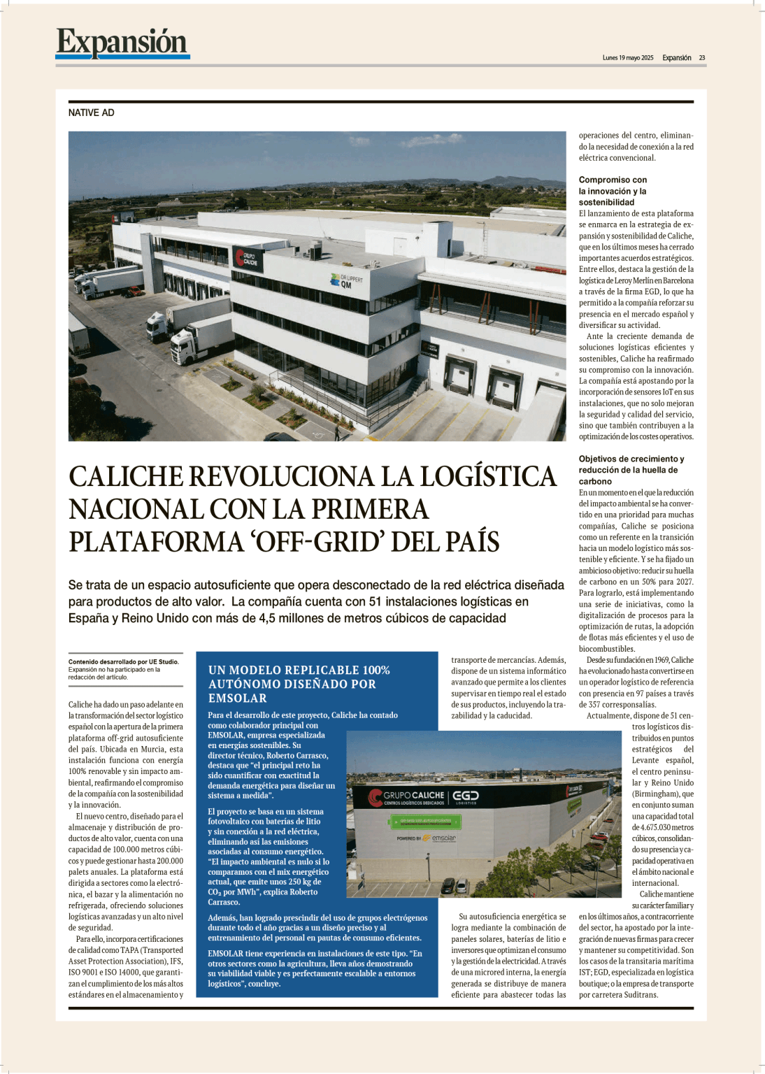 Expansión | Grupo Caliche